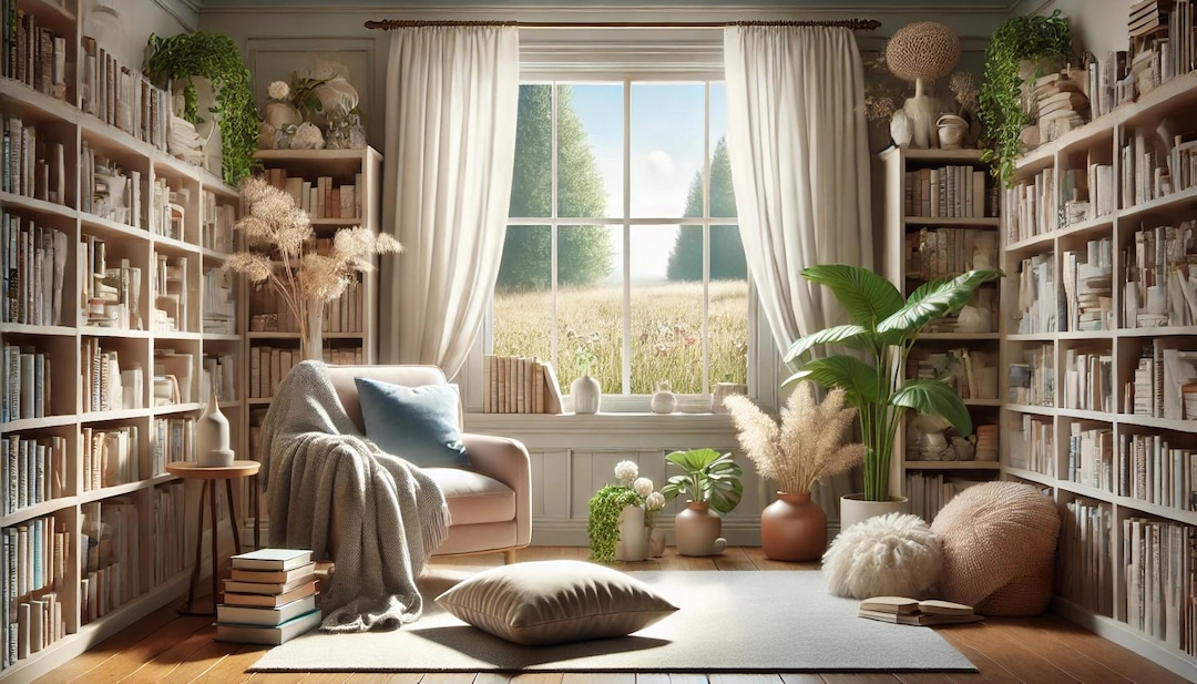 Cozy Reading Nook Zoom Background – Perfect for Virtual Meetings - Etsy