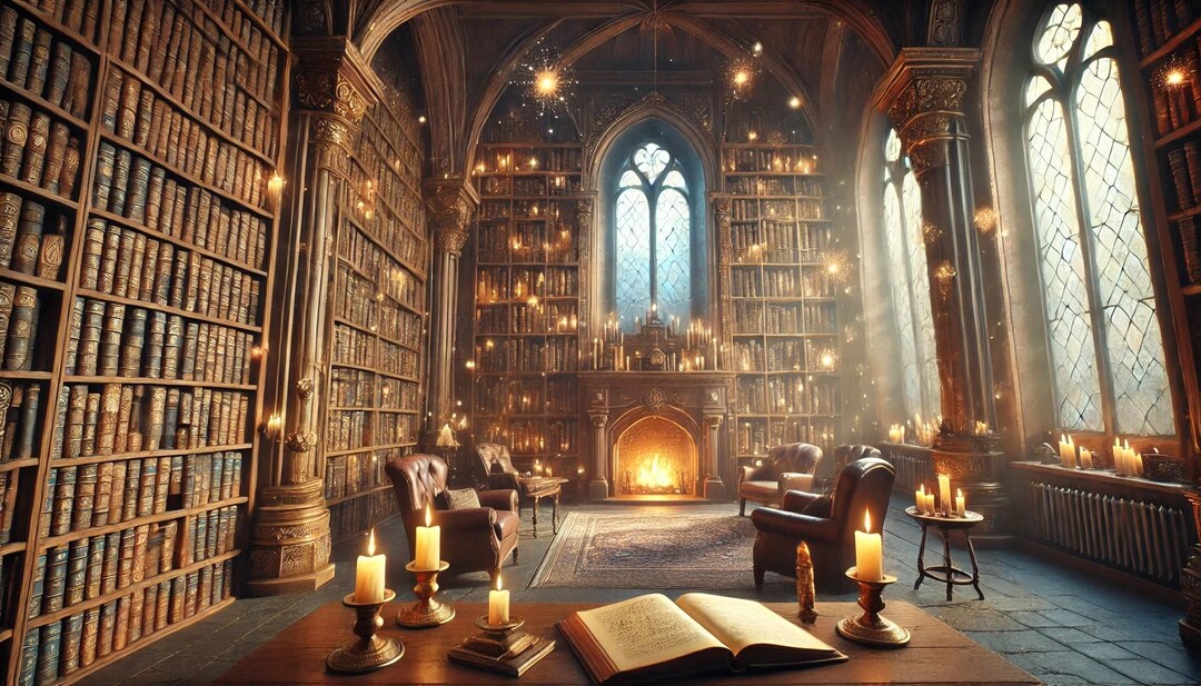 Magical Fantasy Library Zoom Background – Enchant Your Virtual Meetings ...