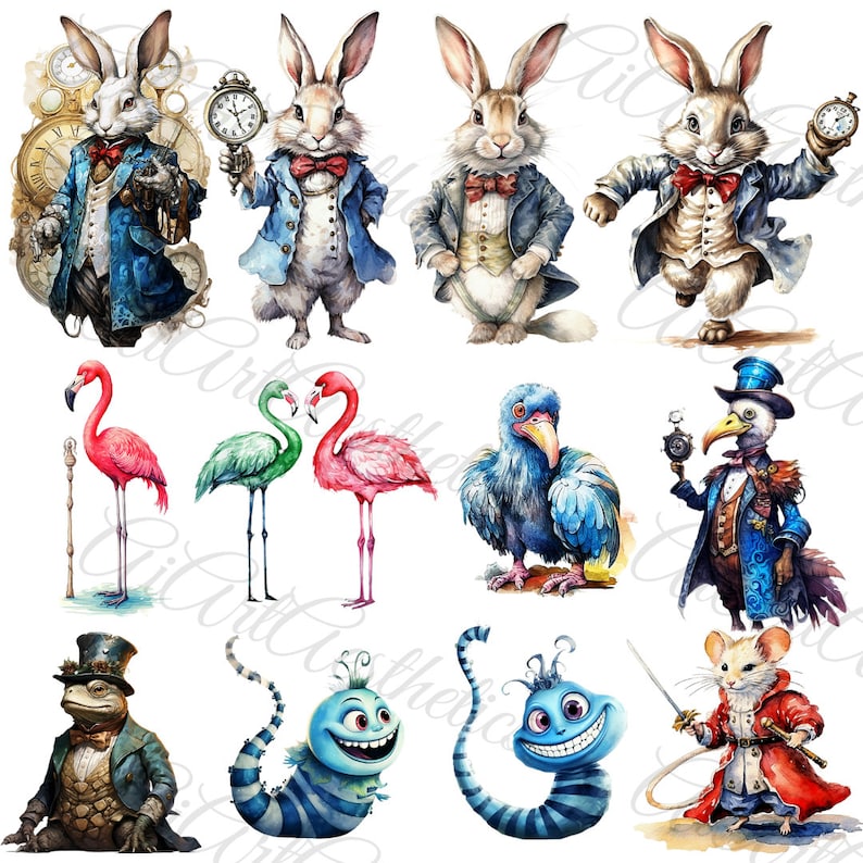 60 Alice in Wonderland Watercolor PNG, Fairytail Clipart,alice PNG ...