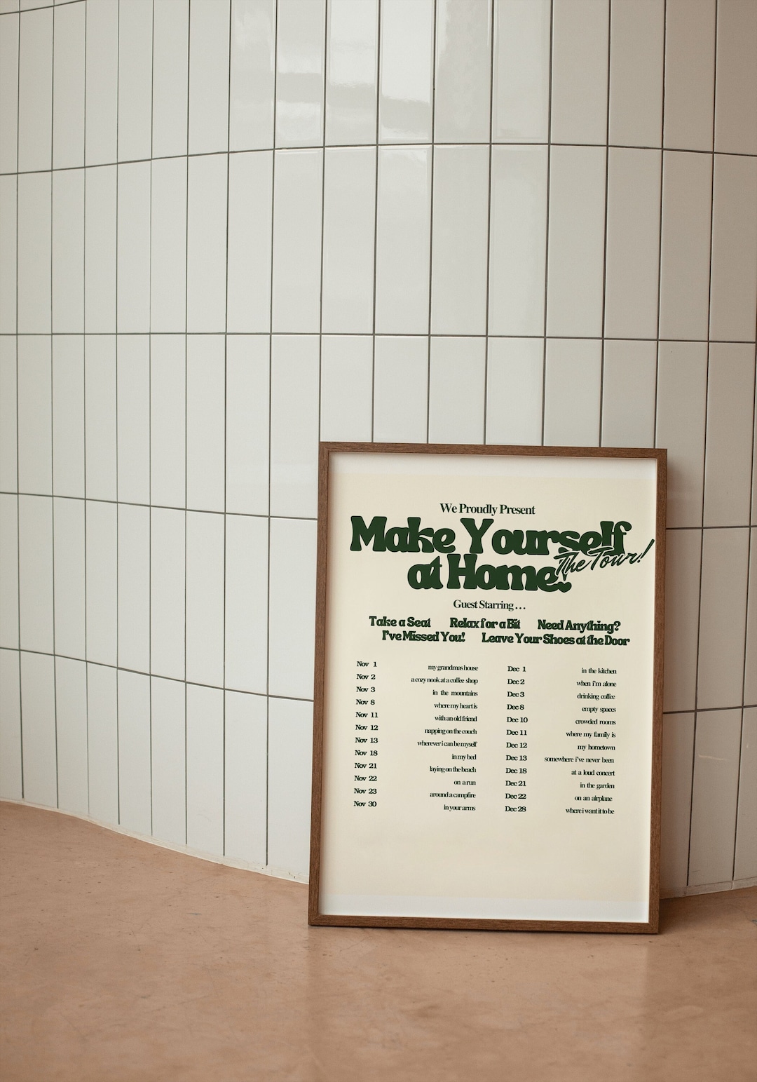 Make Yourself at Home Poster (digital Download) - Etsy