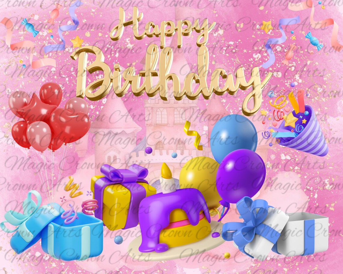 Birthday Design PNG Sublimation Design Download Birthday - Etsy