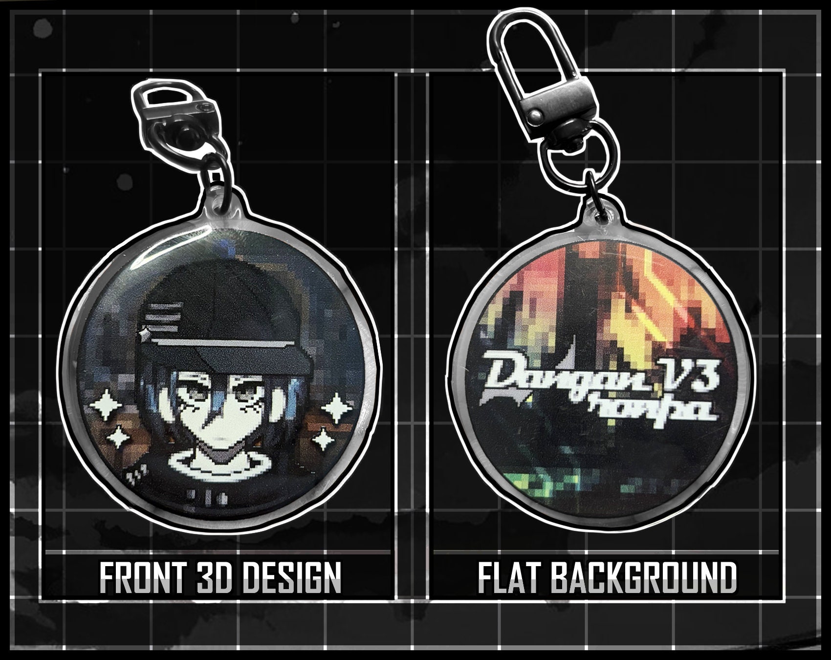 Danganronpa V3 pixel Portrait: Shuichi Saihara 2 Double Broad Front ...