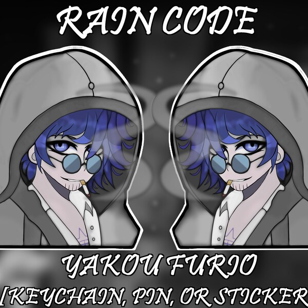 Rain Code Keychain - Etsy