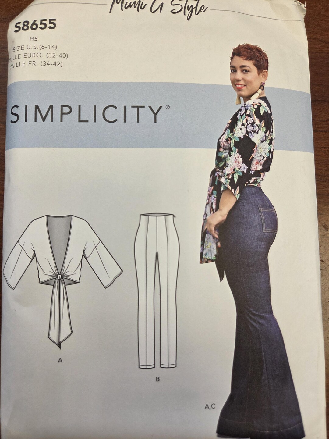 Simplicity 8655 FACTORY FOLDED Sizes 6-14 Busts 30"-36" 2010s Tie Top ...
