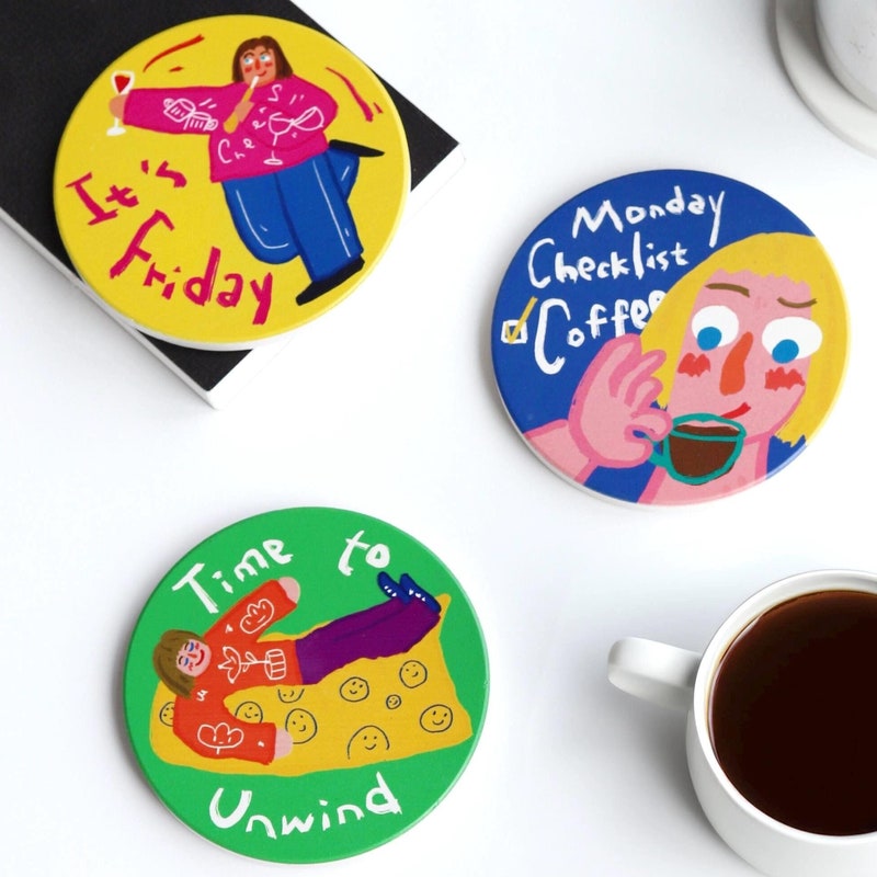 Funny Coasters - Etsy