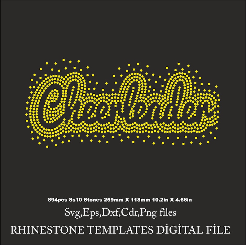 Cheer Leader Rhinestone Template, Cricut Cheer, Cheer Templates, Ss10 ...