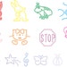 Rhinestone Template, Small,animal,rabbit,kitty,fish,butterfly,flower ...