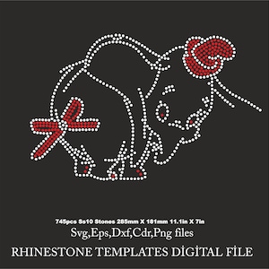 Rhinestone Template, Elephant, Cartoon,anime Cricut, Rhinestone ...