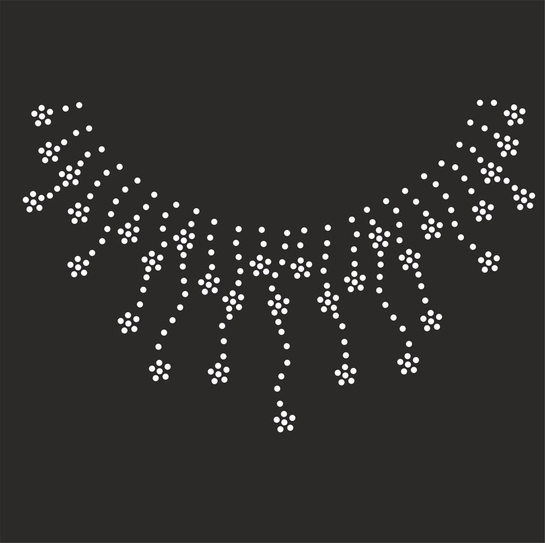 Rhinestone Template Neckline Collar Jevelry Necklace for Cricut ...
