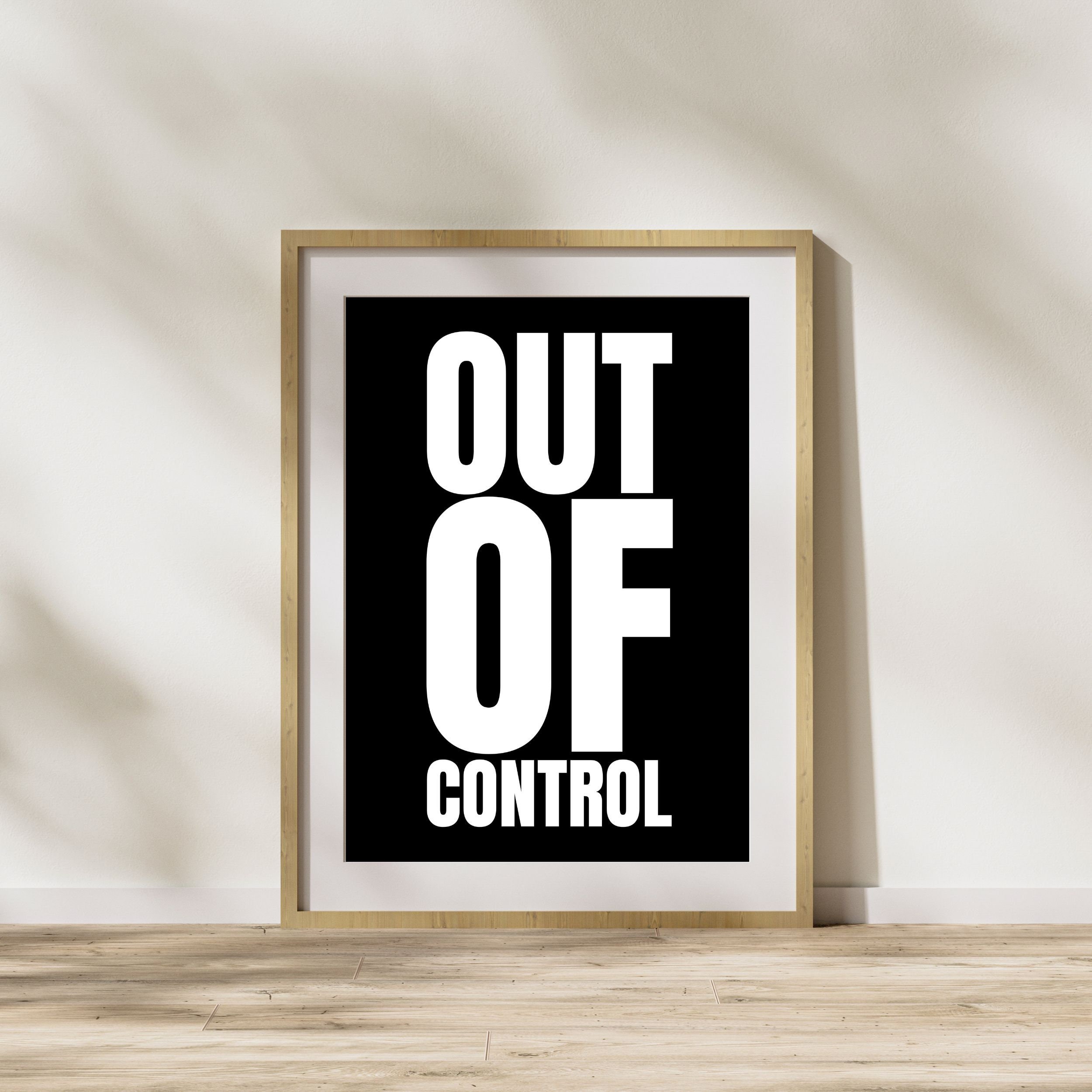 Out of Control Print, Chaos Print, Digital Download, Aesthetic Room ...