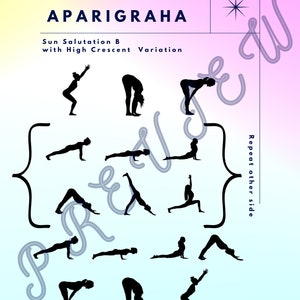 Yoga Sequence PDF: Printable Download for a Sequence Focusing on Aparigraha or Letting Go Step ...