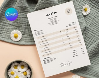 Invoice Template Chevron No 1, Printable Invoice, Receipt Template ...