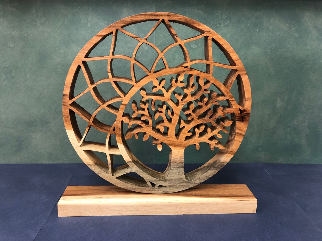 Hand Carved Pecan Tree Sculpture From Pecan Wood - Etsy