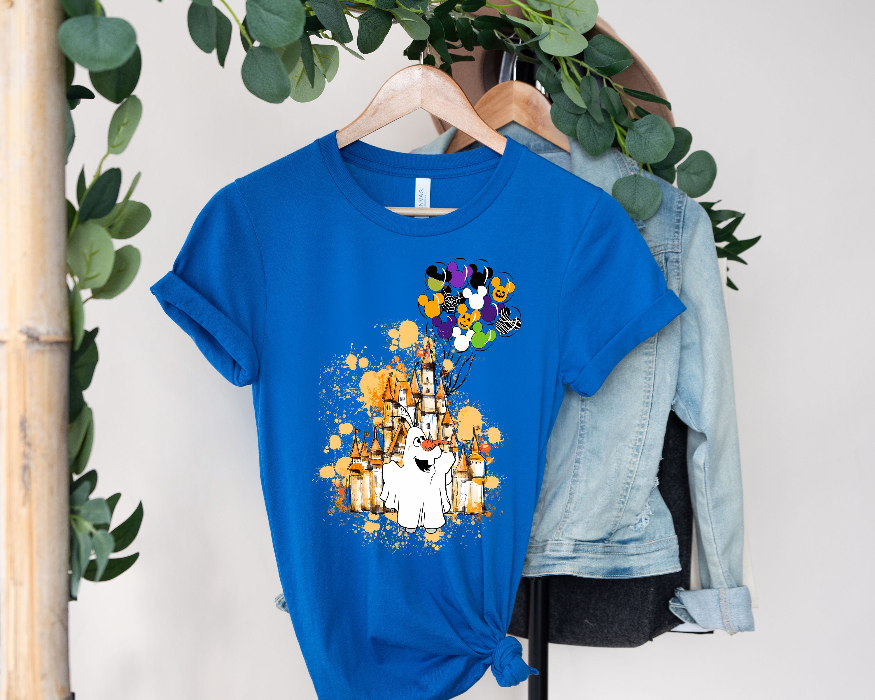 Disney Olaf Fall Castle Shirt Olaf Autumn Shirt Disney Etsy
