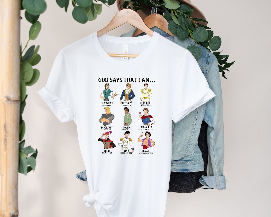 Disney Prince Shirts, God Says I Am Prince Shirt, Prince T-shirt ...