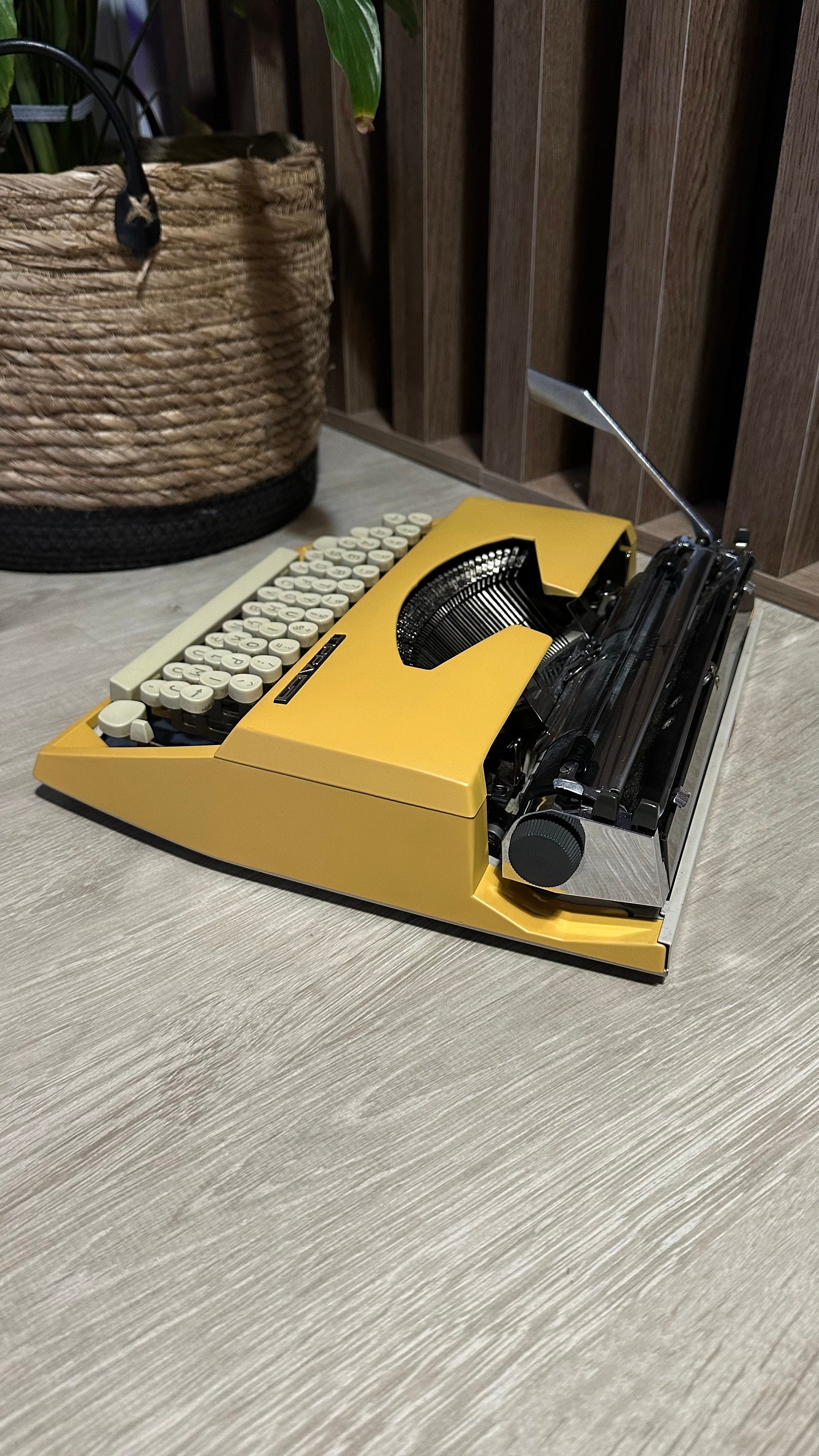 Adler Tippa Typewriter Yellow Typewriter Old Typewriter Working ...