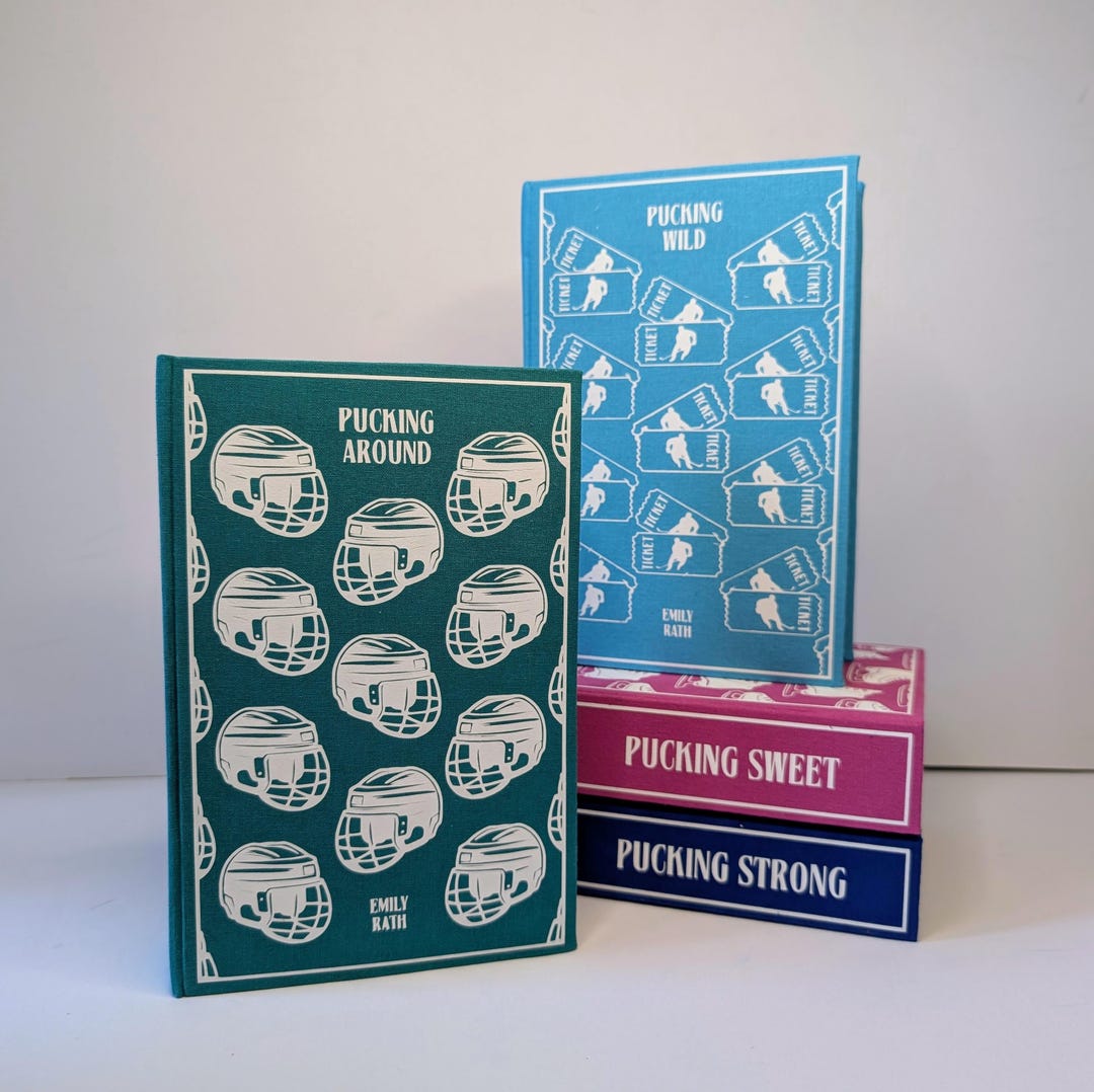Pucking Around Series by Emily Rath – Handcrafted Clothbound Hardback ...