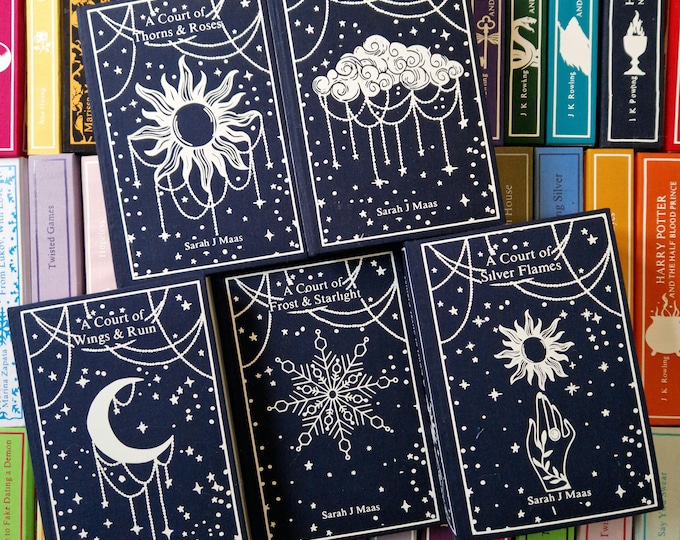 ACOTAR Series by Sarah J. Maas Handmade Classic Clothbound Hardback Set ...
