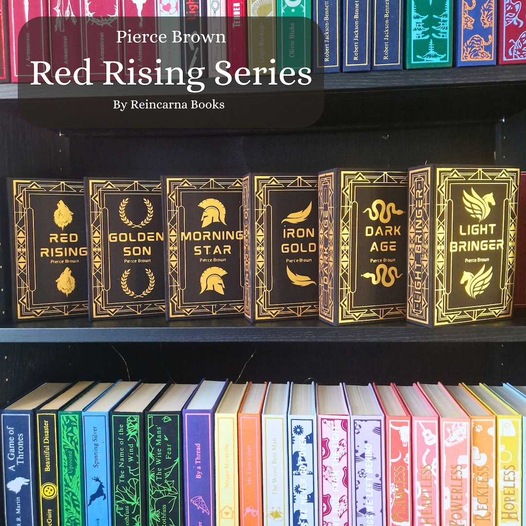 Red Rising Series by Pierce Brown - Handmade Classic Clothbound ...