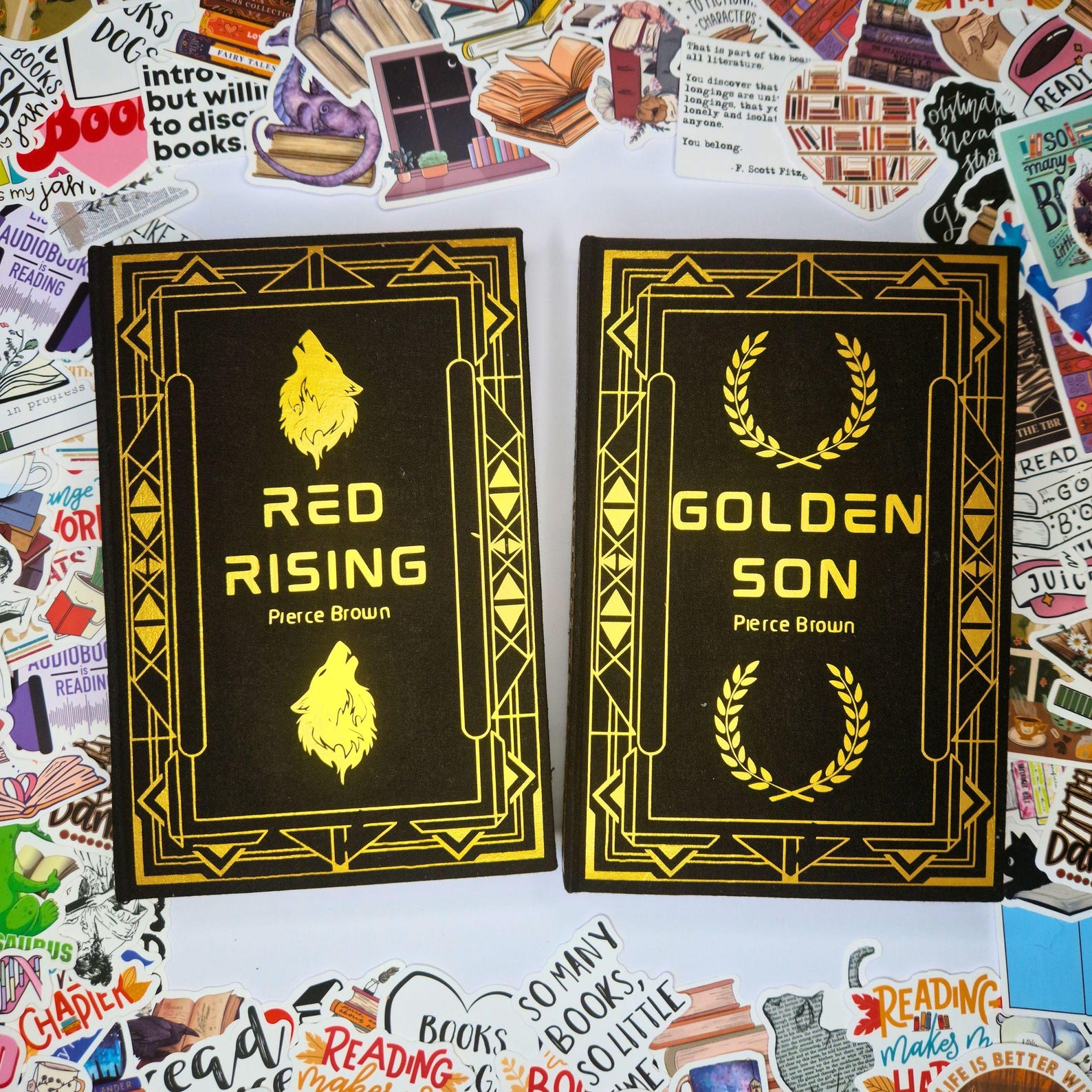 Red Rising Series by Pierce Brown - Handmade Classic Clothbound ...