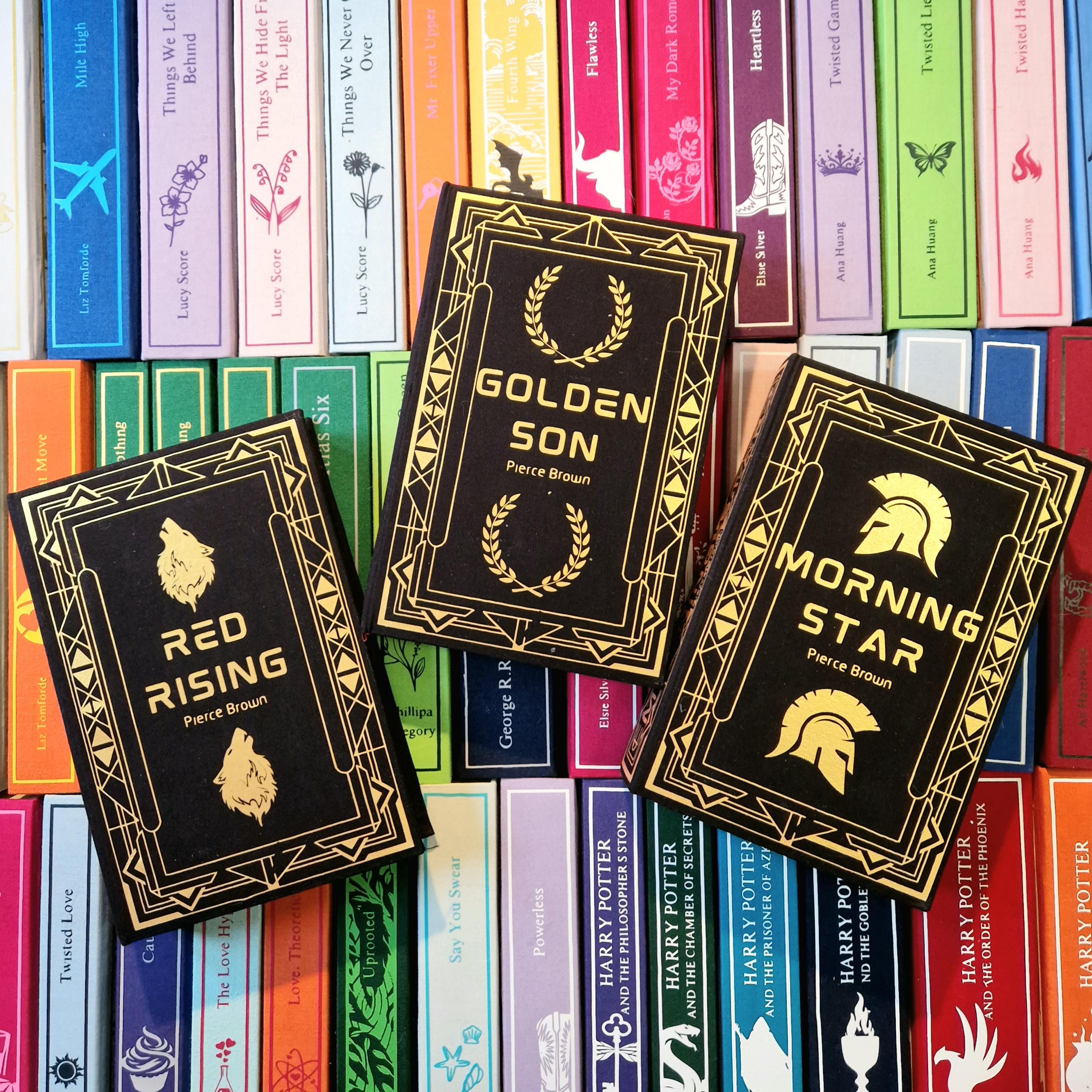 Red Rising Series by Pierce Brown Handmade Classic Clothbound Hardback Set books 1-3 Rebound ...