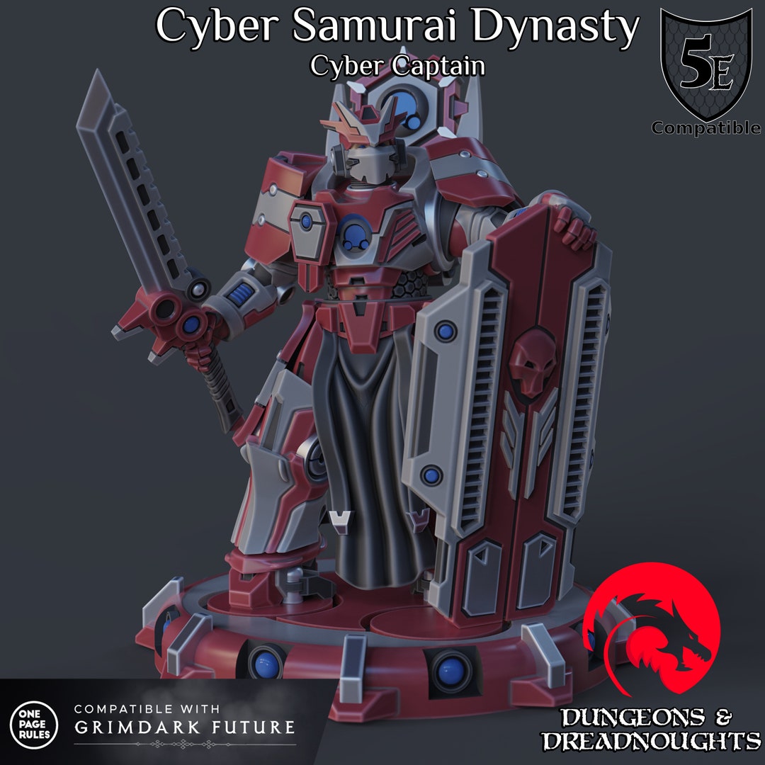Cyber Samurai Captain (1 Model) - Etsy