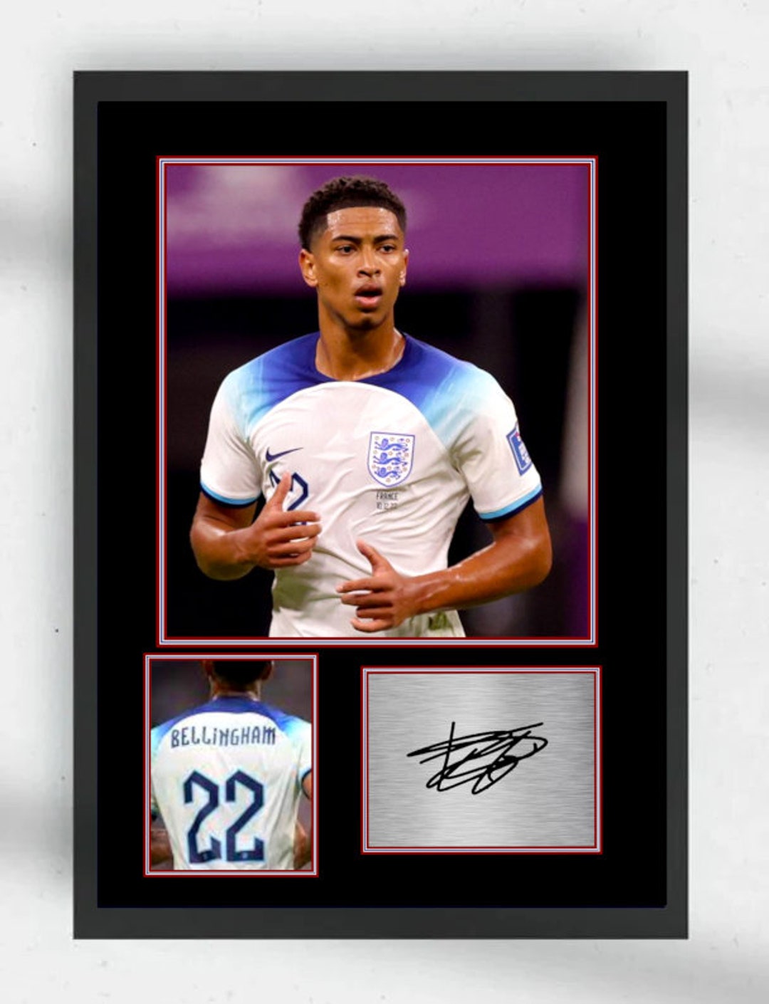 JUDE BELLINGHAM 2023 Signed Framed Canvas A4 Print Great Xmas - Etsy ...
