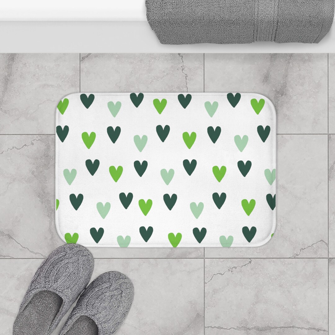 Heart Bath Mat - Etsy