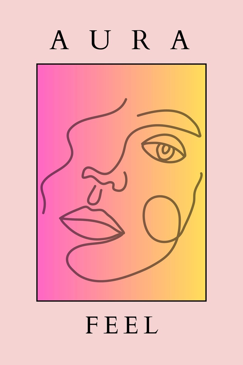 Aura Print, Aura Digital Download Wall Art, Digital Prints, Aura Print ...