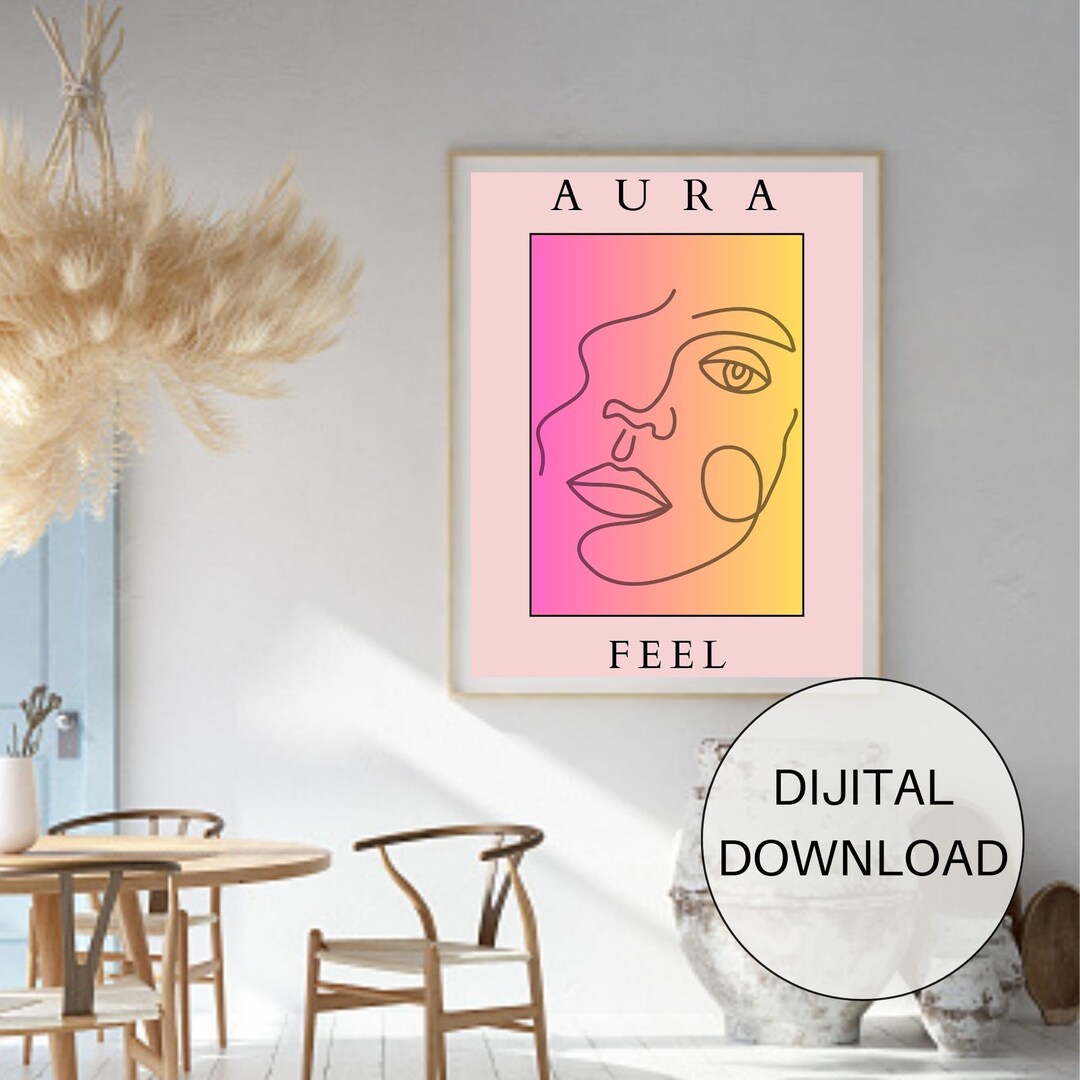 Aura Print, Aura Digital Download Wall Art, Digital Prints, Aura Print Download, Digital, Energy ...