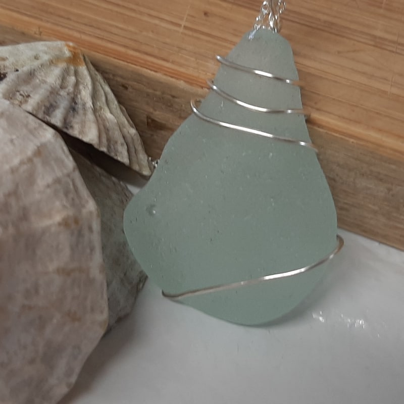 Wire Wrap Sea Glass - Etsy