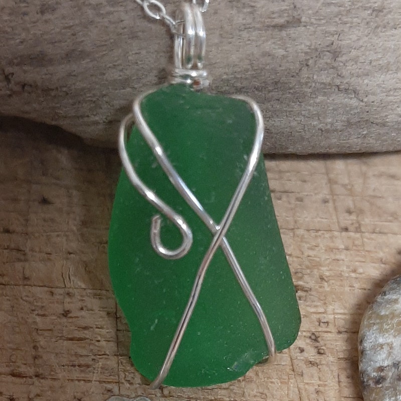 Wire Wrap Sea Glass - Etsy