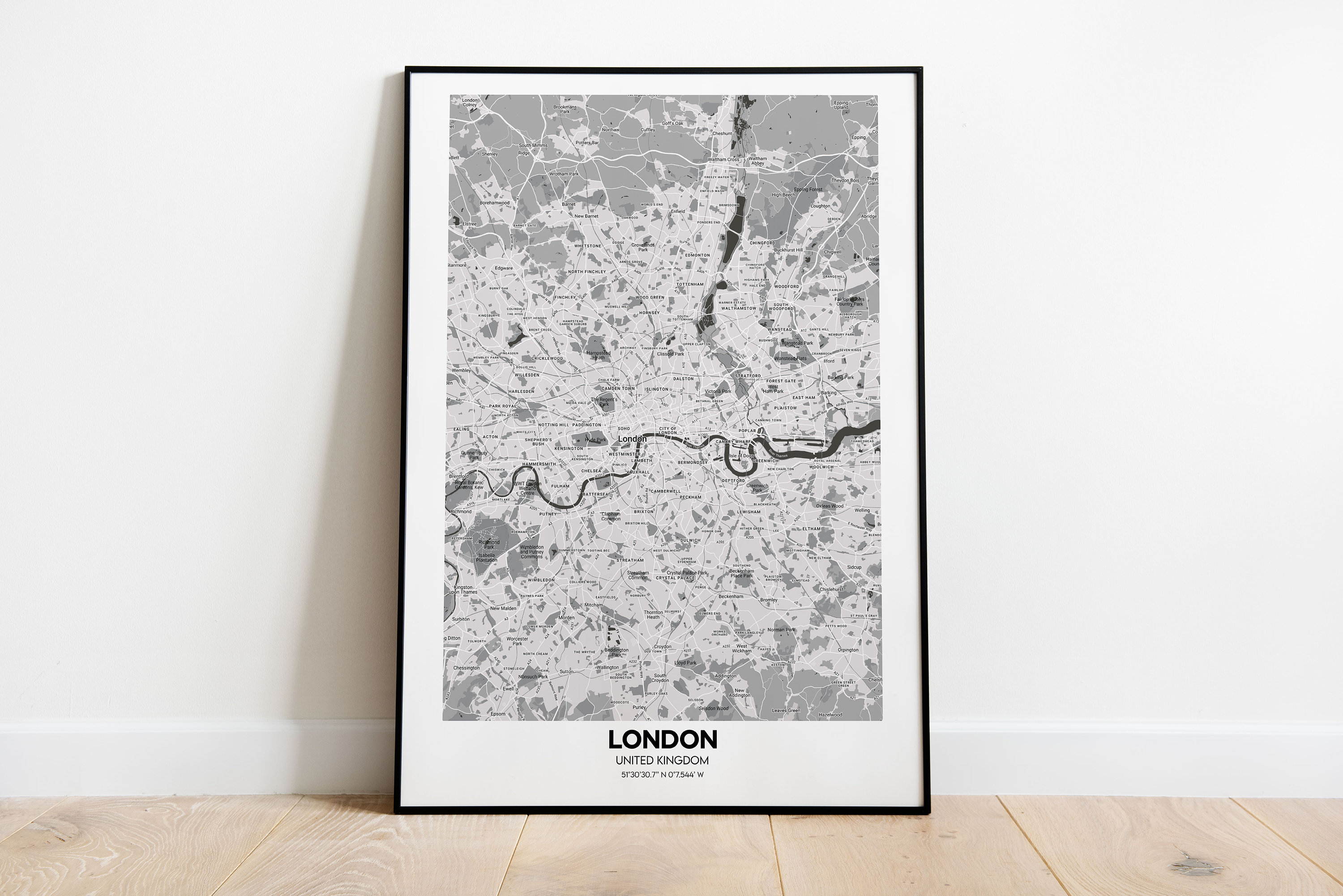 London Map Print London City Map Poster Wall Art Posters - Etsy
