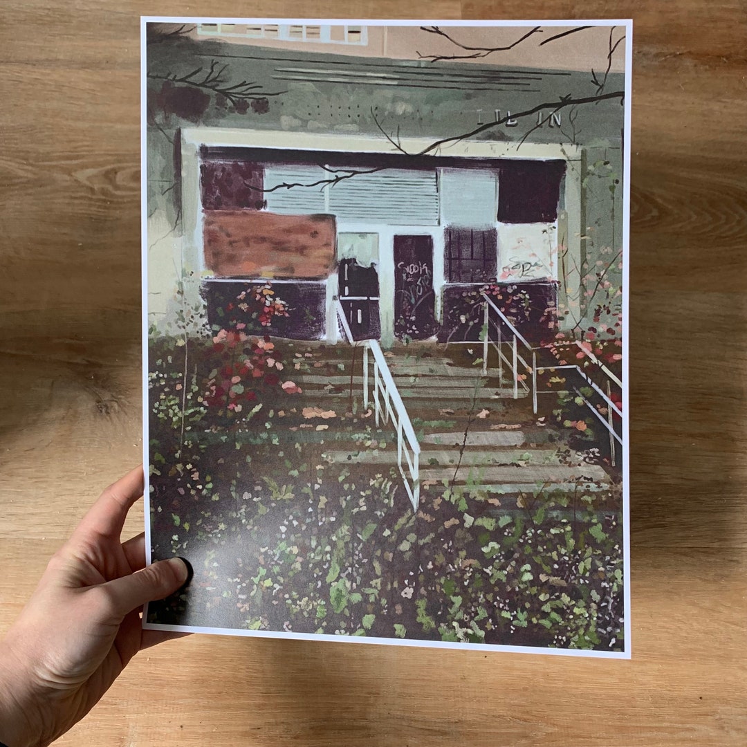 Abandoned and Overgrown | Creepy Wall Decor | Horror Art Print | Eerie ...