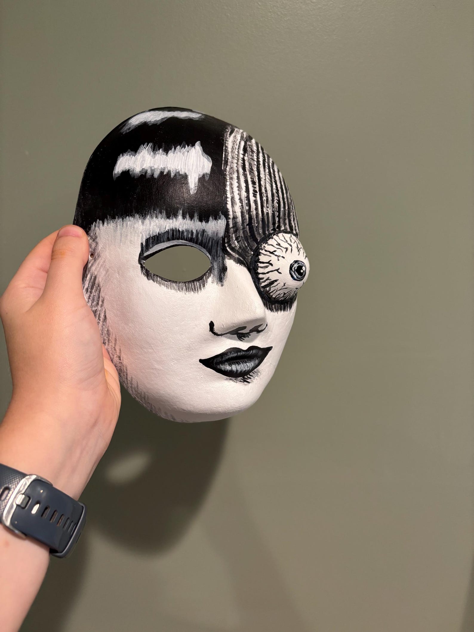 Handmade Paper Mache Mask: Uzumaki Inspired Mask Halloween Costume - Etsy