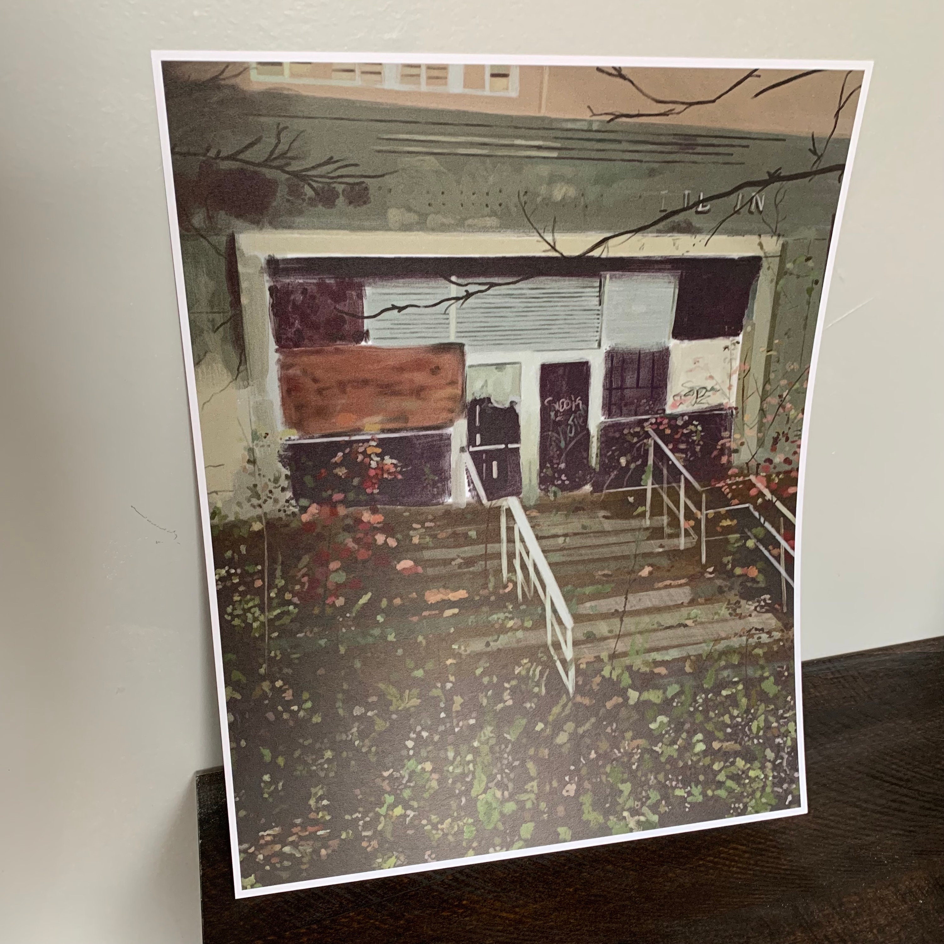 Abandoned and Overgrown | Creepy Wall Decor | Horror Art Print | Eerie ...