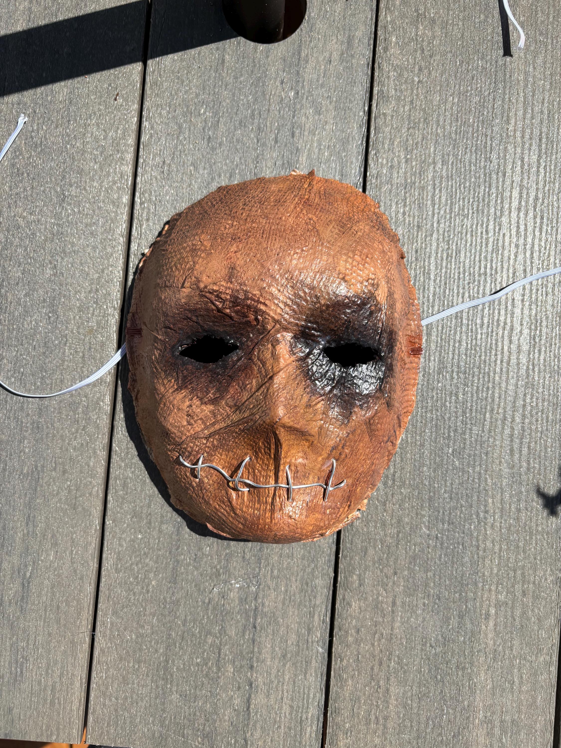 Burlap Style Halloween Mask | Spooky Season | Scary Slasher Costume ...