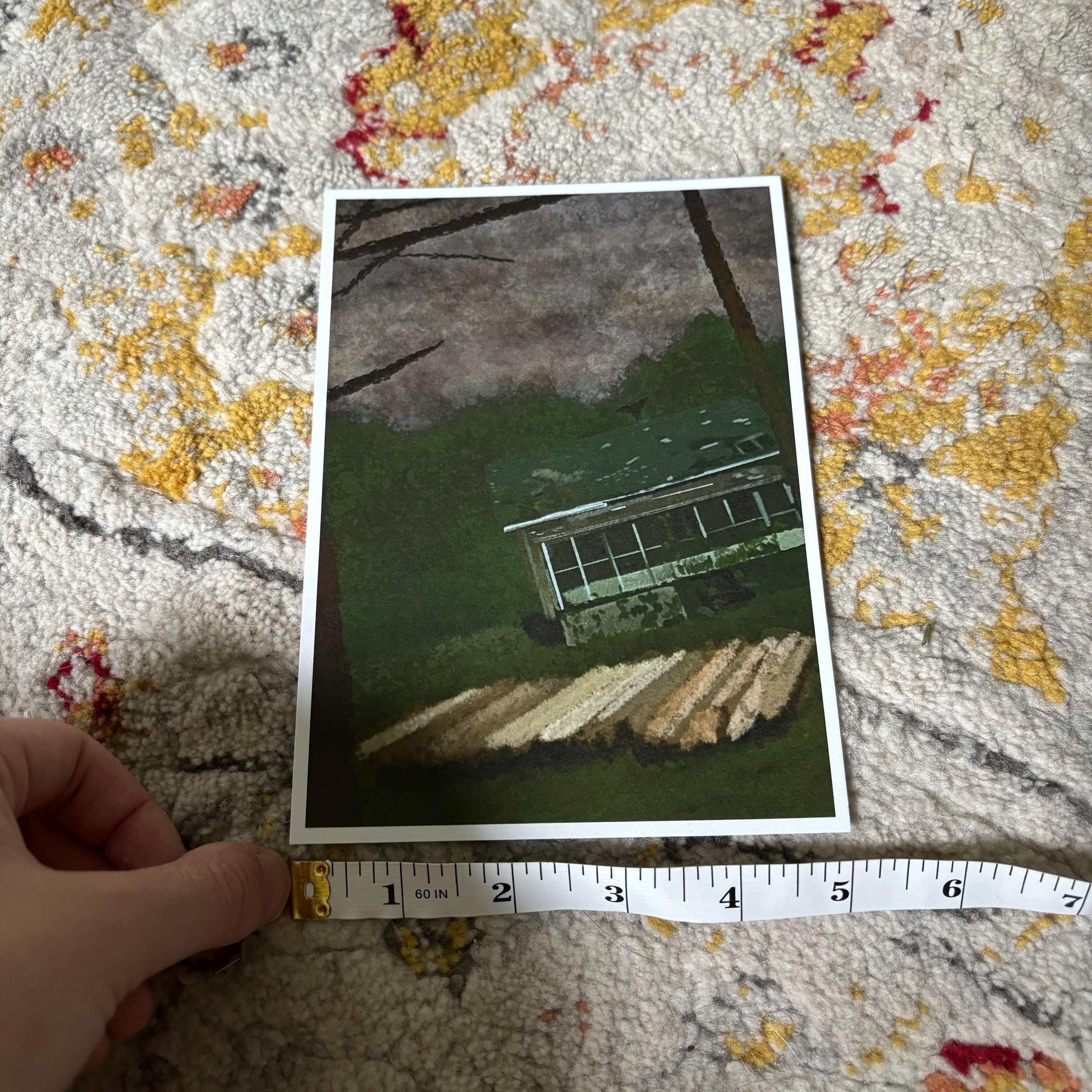 Creepy Cottagecore Art Print: Abandoned House, Eerie Gothic Decor - Etsy