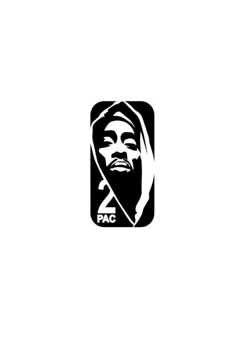 2 Pac Svg Vector PNG Pdf PSD Jpeg Cricut Rapper Hip Hop Gangster ...