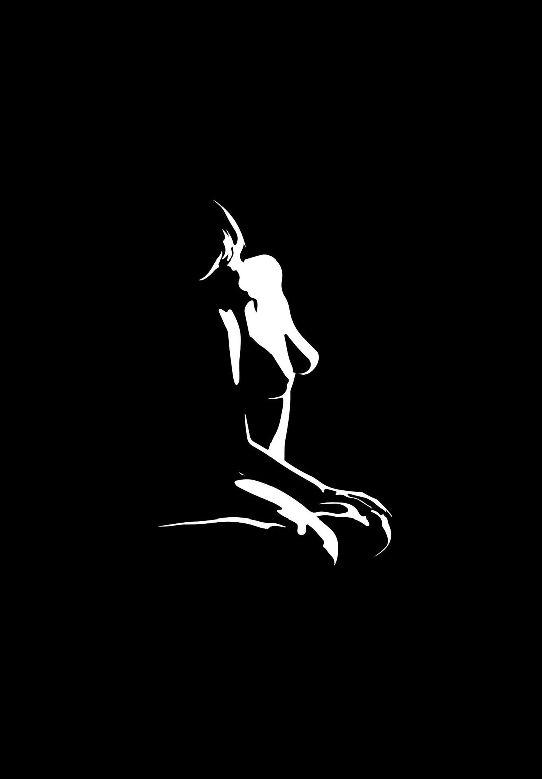 Silueta femenina svg vector png pdf psd jpeg cricut desnuda descarga digital 300 dpi - Etsy España