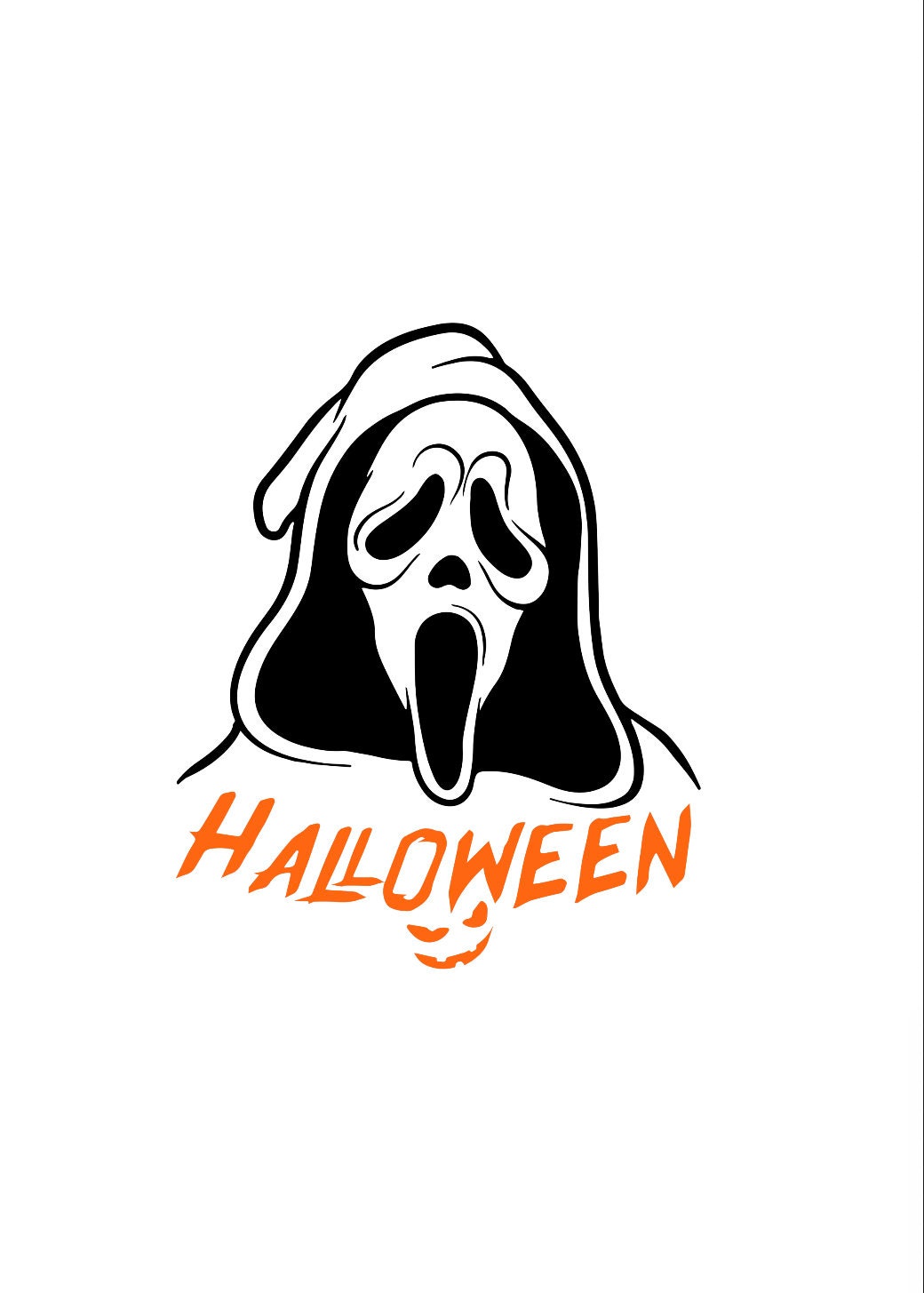 Ghostface Svg Vector Png Pdf Psd Jpeg Cricut Halloween Svg Digital ...