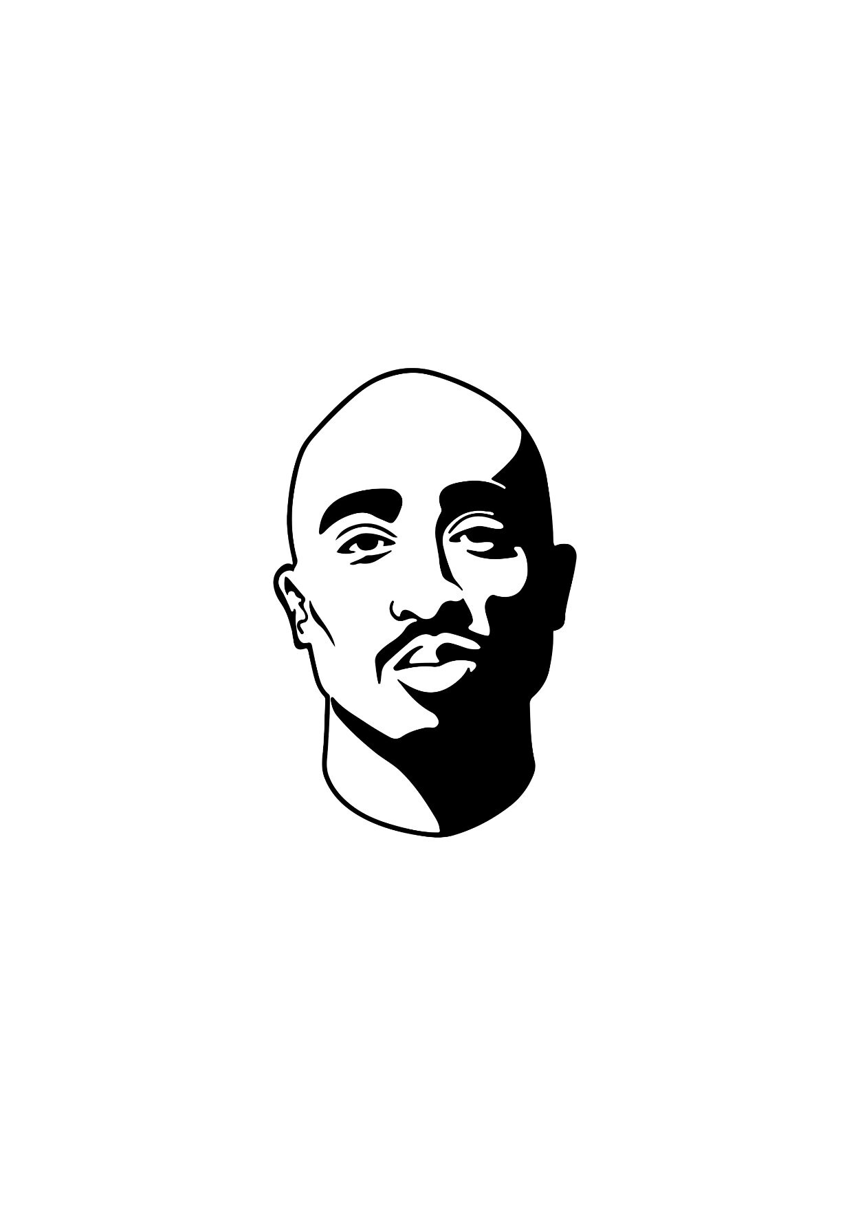 2 Pac Svg Vector PNG Pdf PSD Jpeg Cricut Rapper Hip Hop Gangster ...