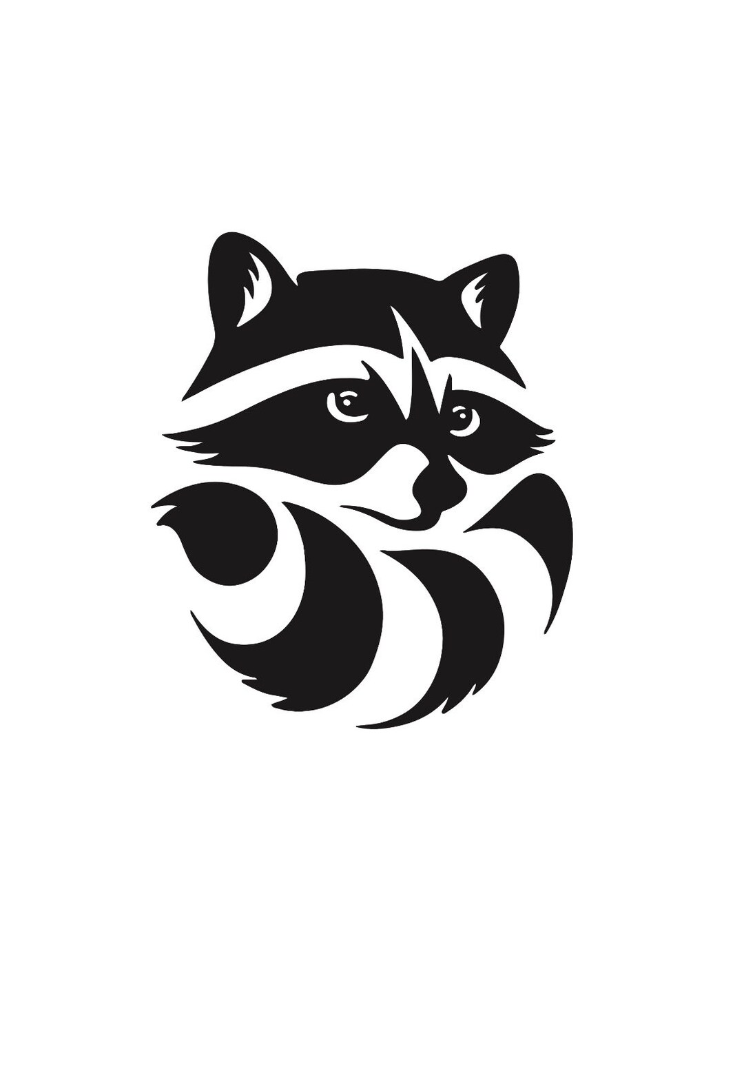 Raccoon Svg Vector PNG Pdf PSD Jpeg Cricut Raccoon Logo Silhouette ...