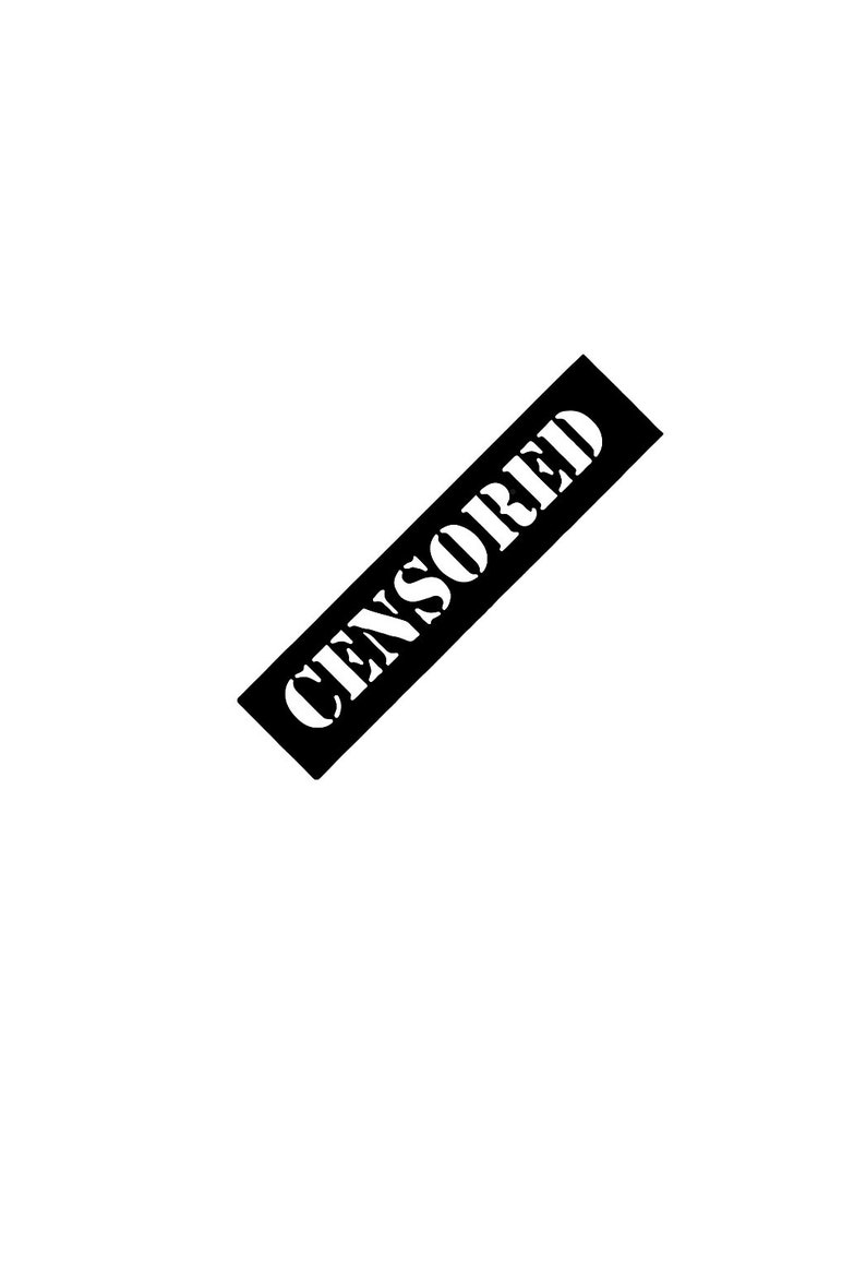 Censored Svg Vector Png Pdf Psd Jpeg Cricut Digital Download 300 Dpi - Etsy