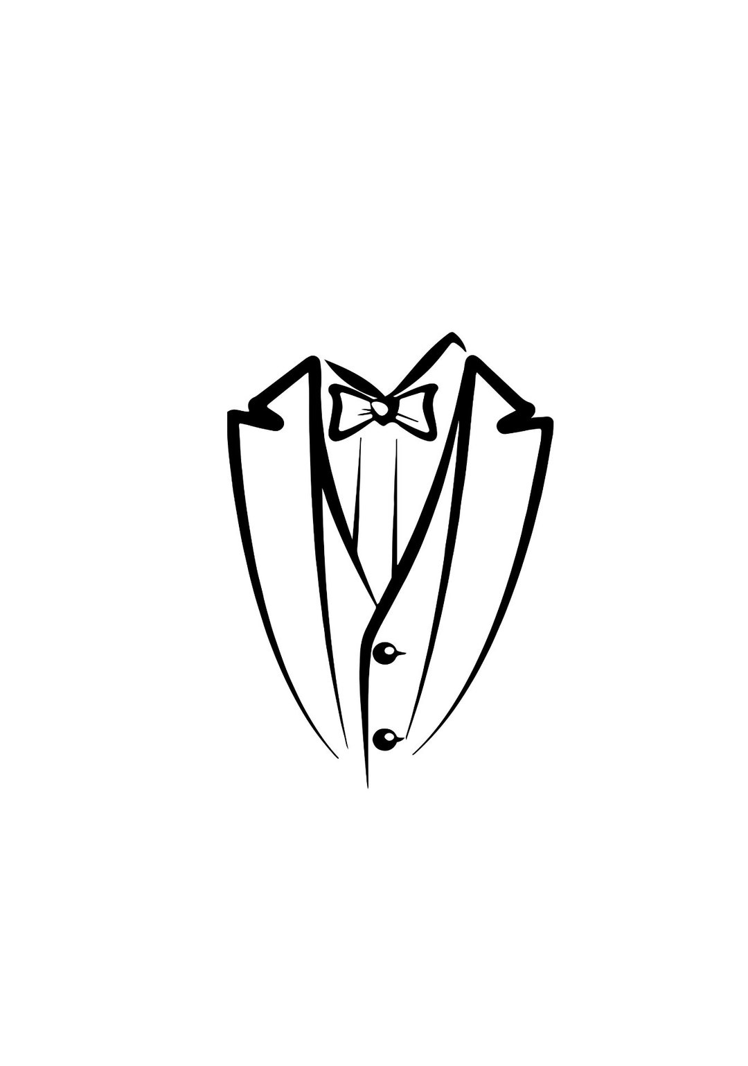 Tuxedo svg vector png pdf psd pdf cricut silhouette men clothing ...
