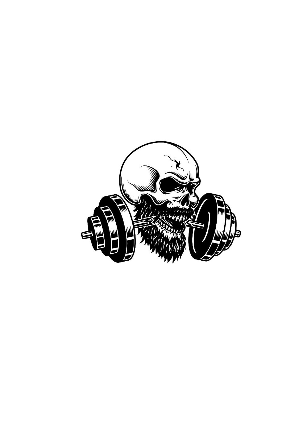 Skull Gym Svg Vector PNG Pdf PSD Jpeg Cricut Gym Motivation Digital ...