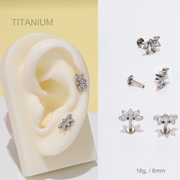 Flat Back Earring - Etsy