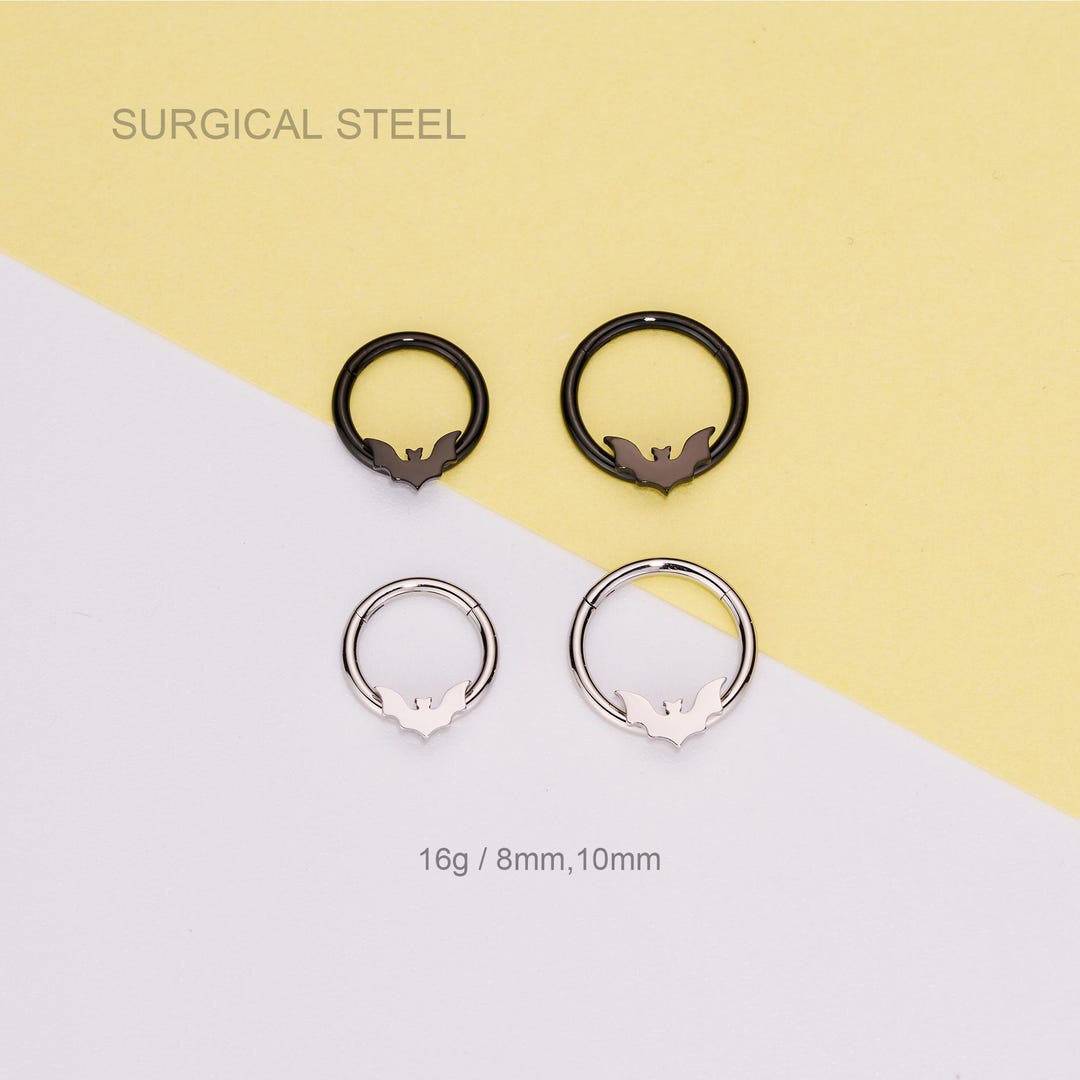 16G Bat Wings Septum Hoop/minimalist Nose Septum Ring 8MM 10mm/septum ...