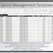 Sprint Management Excel Template: Agile Scrum Dashboard (digital ...