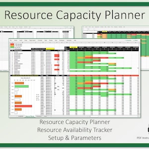Resource Capacity Planner: Excel Template for Workforce Scheduling ...